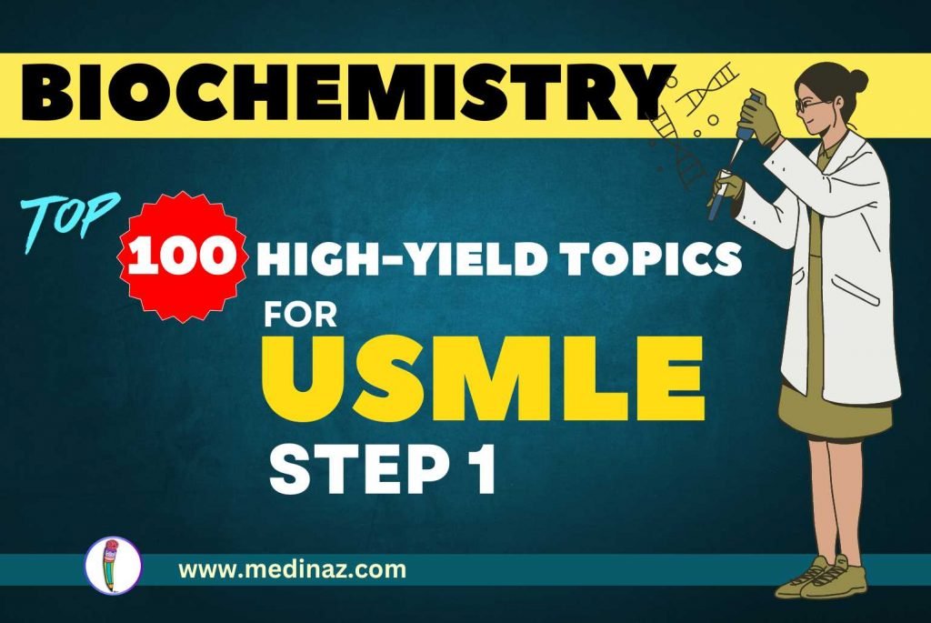 Top 100 High-yield Biochemistry Topics for USMLE Step 1